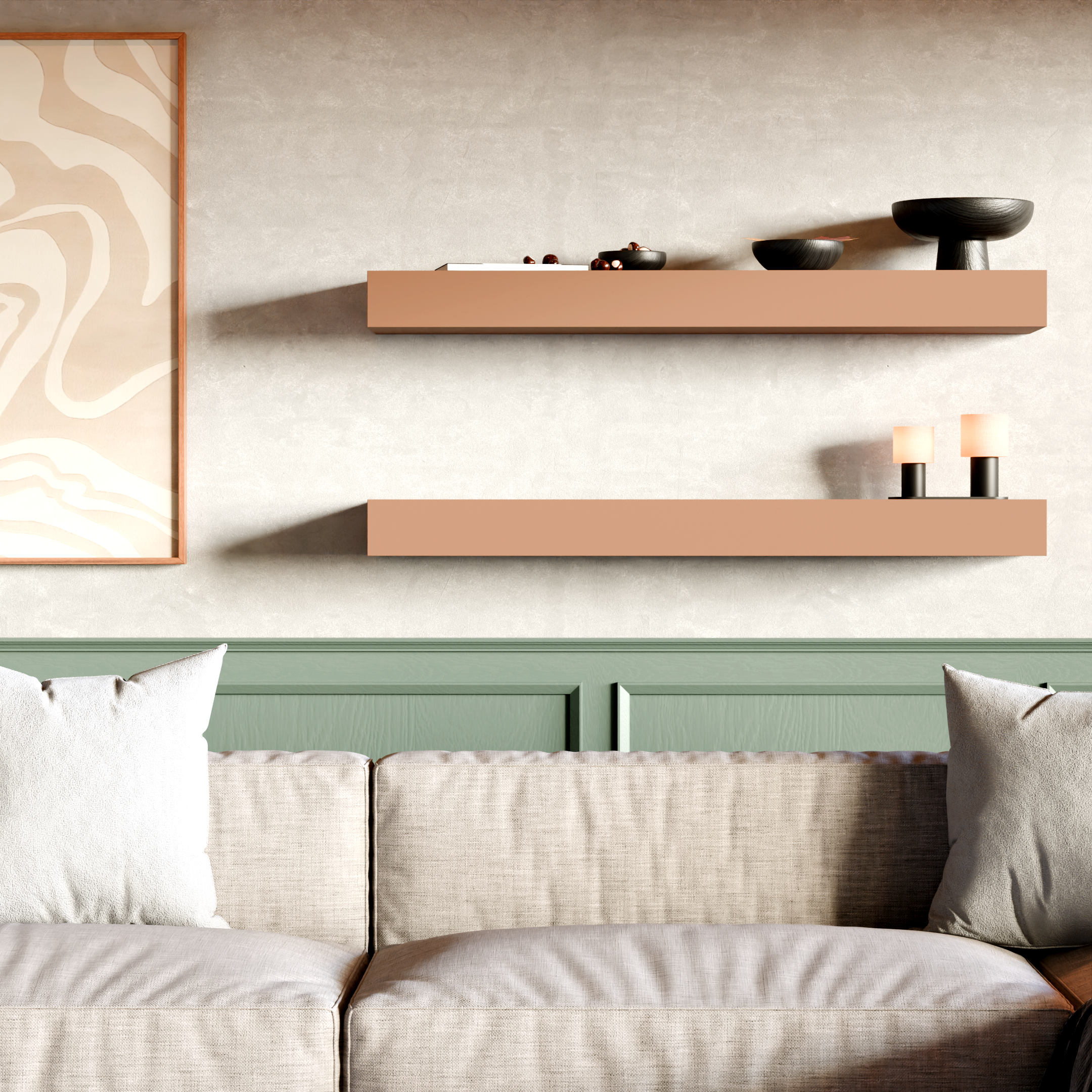 Painted Floating Shelf | Custom Color – FloatingShelves.net